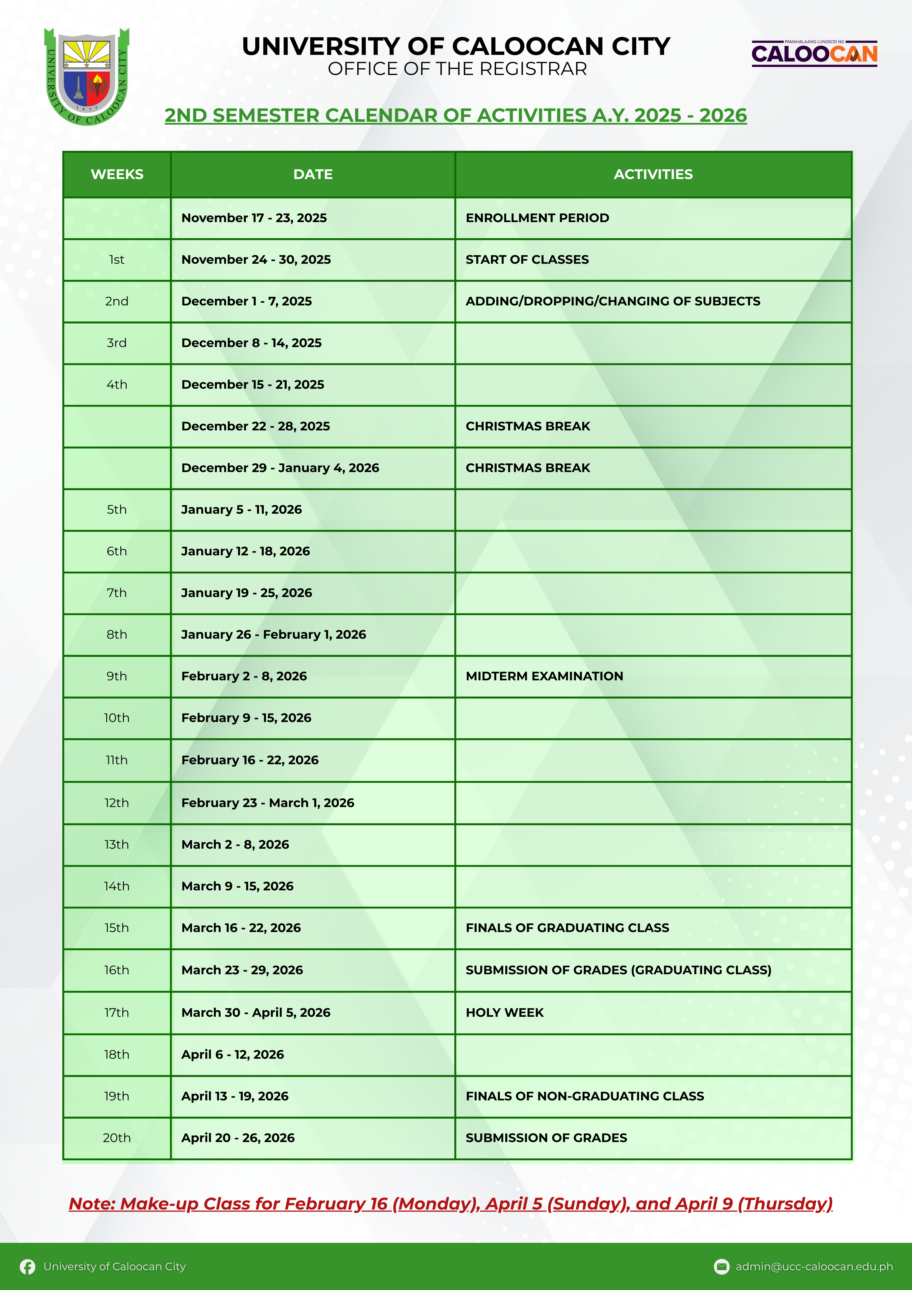University of Caloocan City - Home